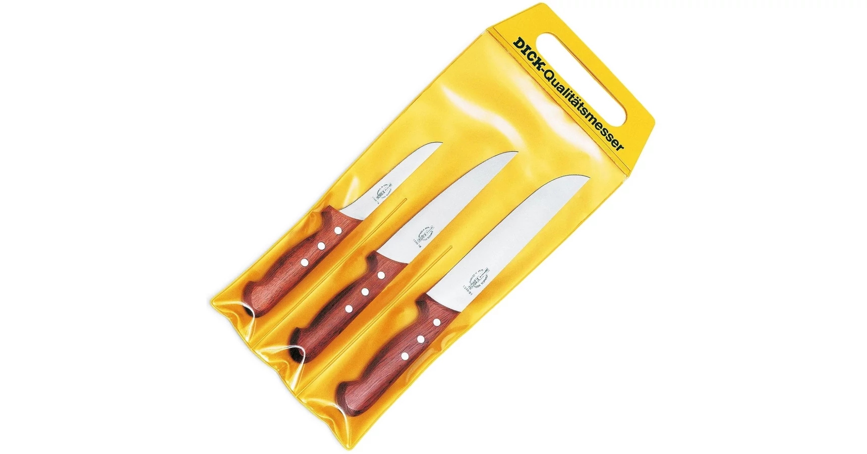 DICK Késkészlet, professzionális - Fa markolattal - 3 db-os